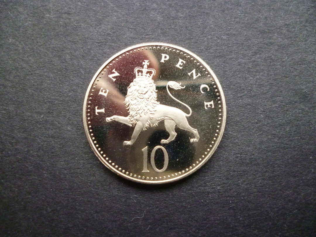 United Kingdom Royal Mint 1992 Proof Ten Pence Coin Housed in a New ...