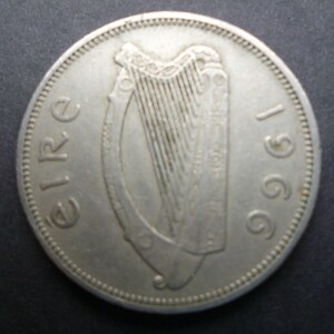 1966 Eire (ireland Republic) Florin Coin (two Shillings) Featuring a ...
