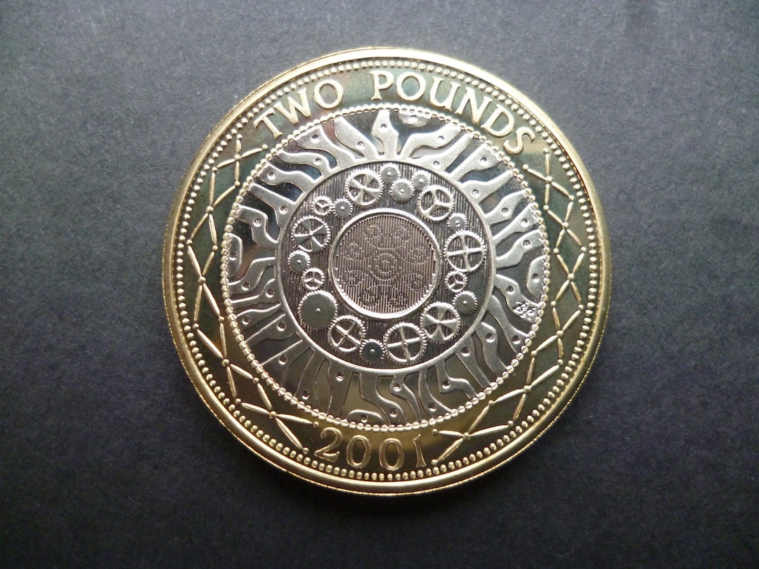 United Kingdom Royal Mint Year 2001 Proof Two Pounds Coin in Superb ...