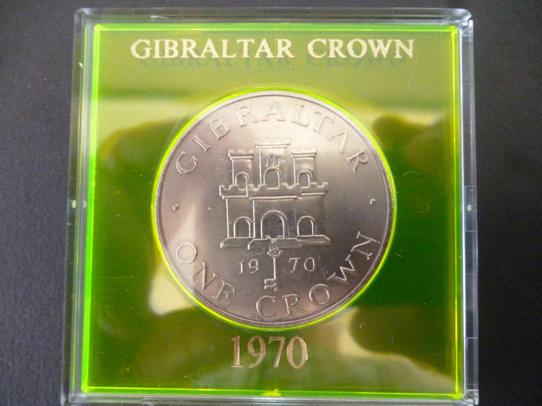 1970 Gibraltar Crown Coin: Uncirculated Castle & Key - Etsy