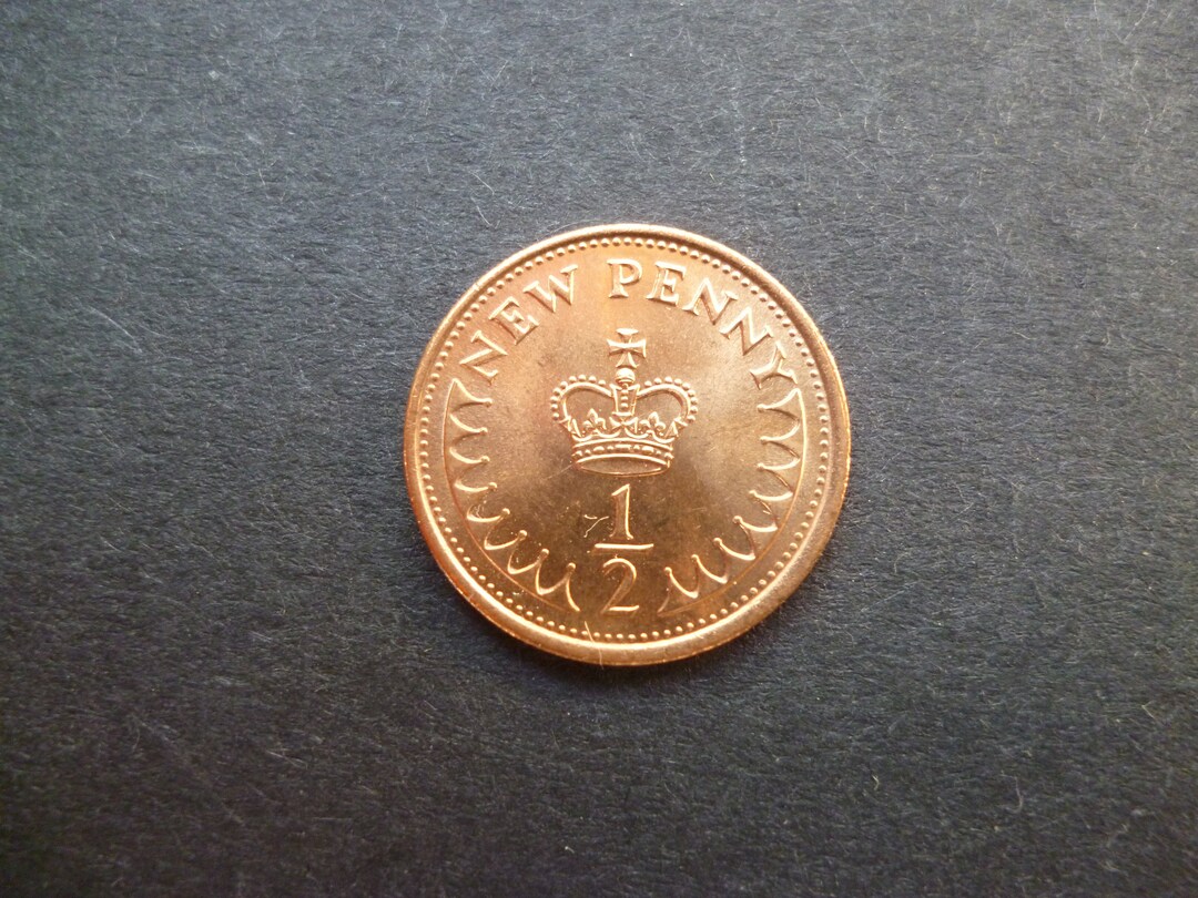 United Kingdom Queen Elizabeth 2nd 1975 Half New Penny Coin (1/2p) in ...