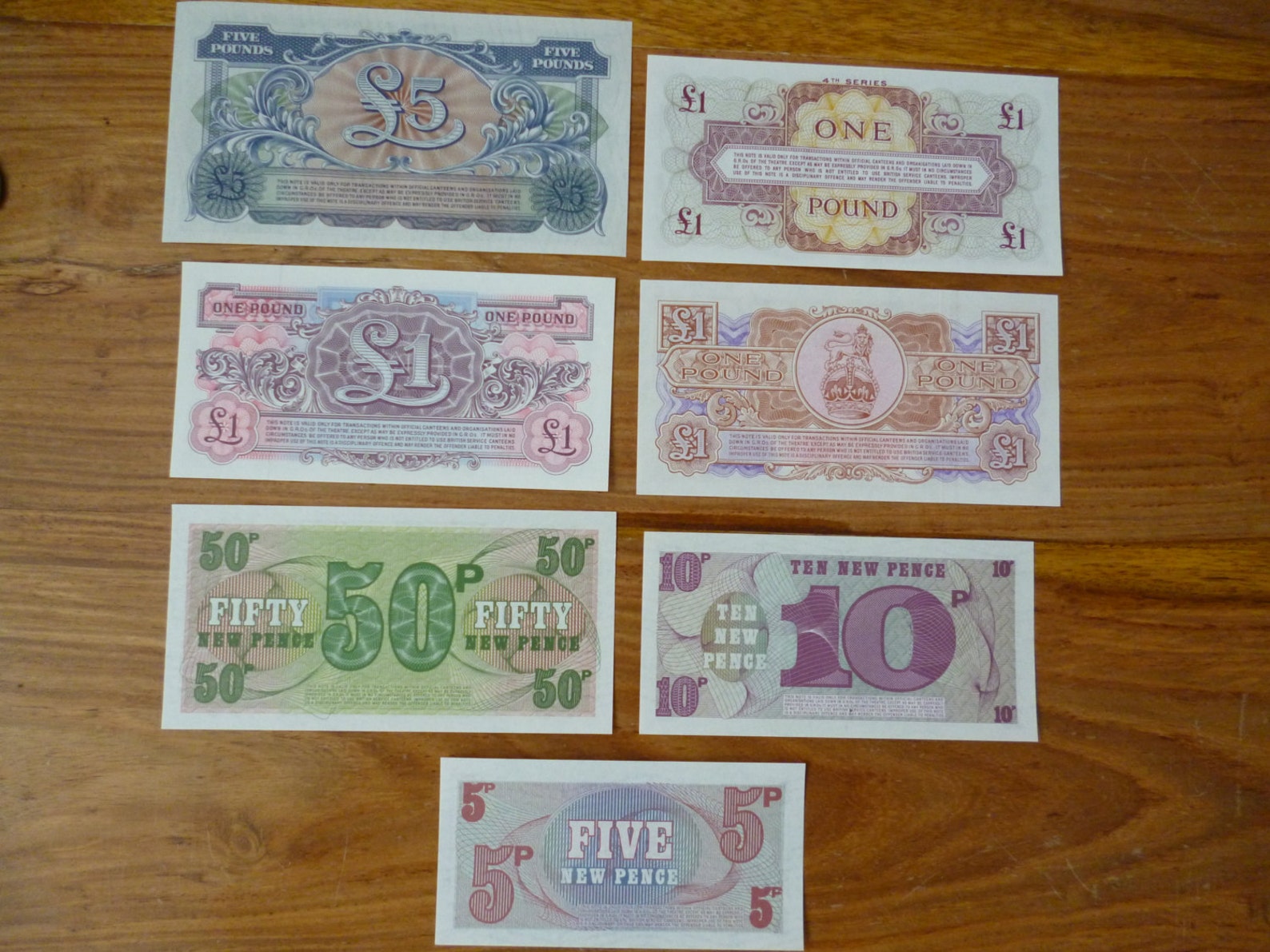 British Armed Forces Military Banknotes From the 1940's - Etsy