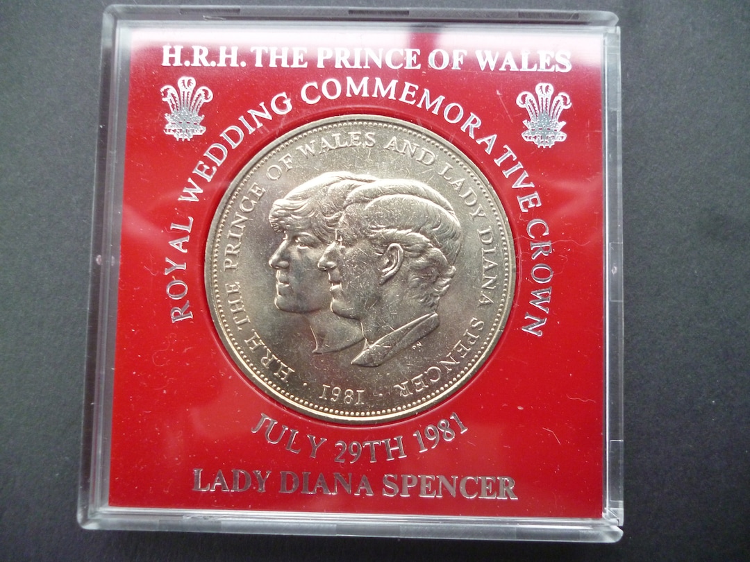 1981 Crown Coin, the Royal Wedding of Lady Diana Spencer and Prince ...