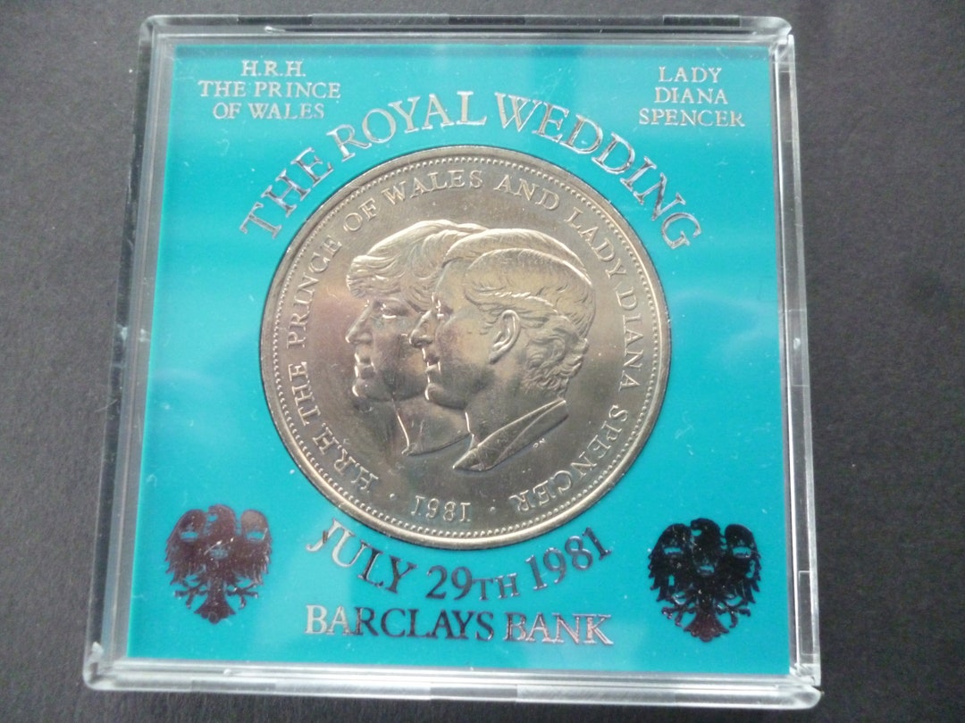 1981 Royal Wedding Crown Coin: Lady Diana Spencer & Prince Charles - Etsy