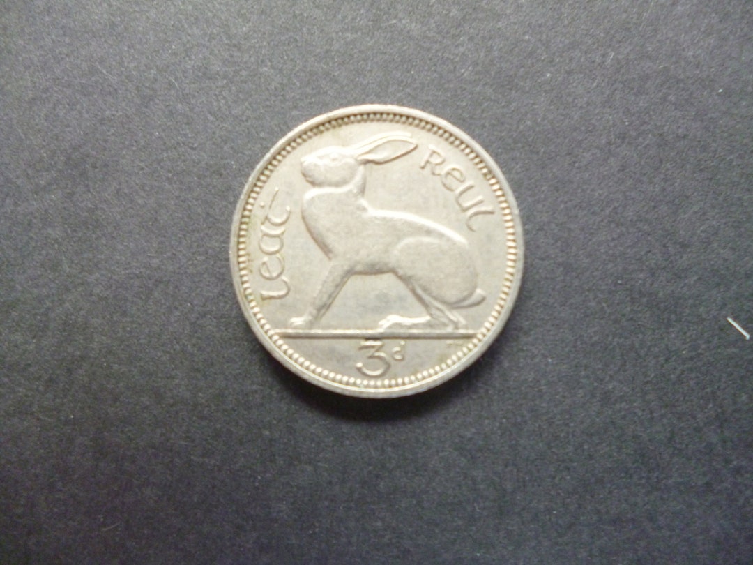 1966 Eire ireland Republic Threepence Coin Featuring a Hare - Etsy Ireland