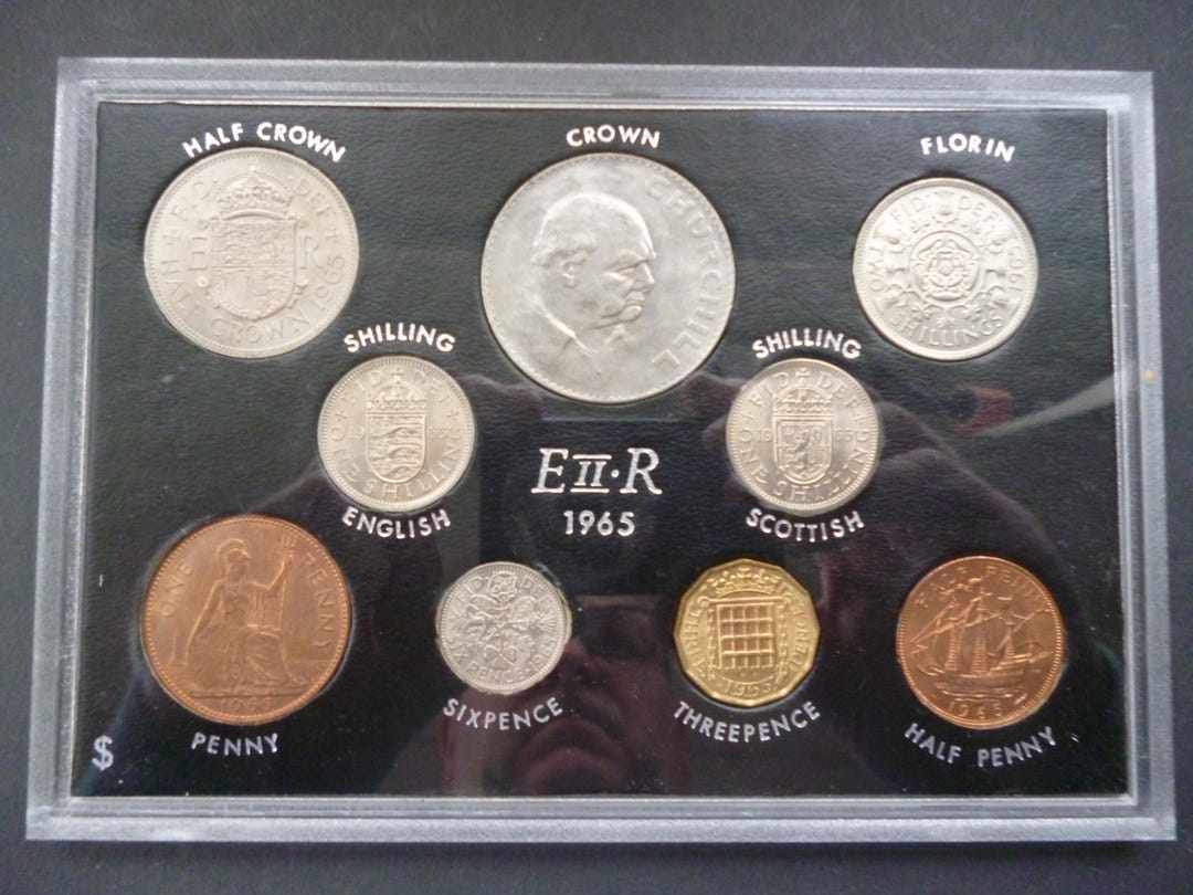 Coinage of Great Britain 1965 Coin Set Consisting of 9 Different ...