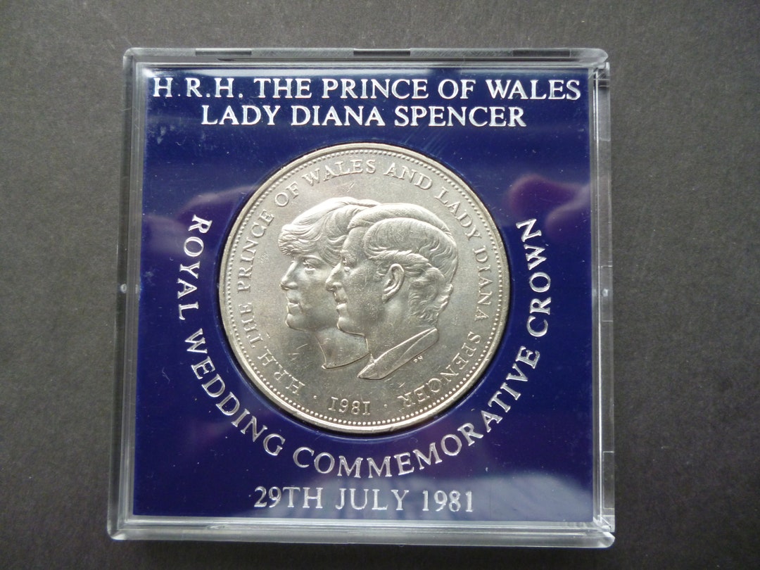 1981 Crown Coin, the Royal Wedding of Lady Diana Spencer and Prince ...