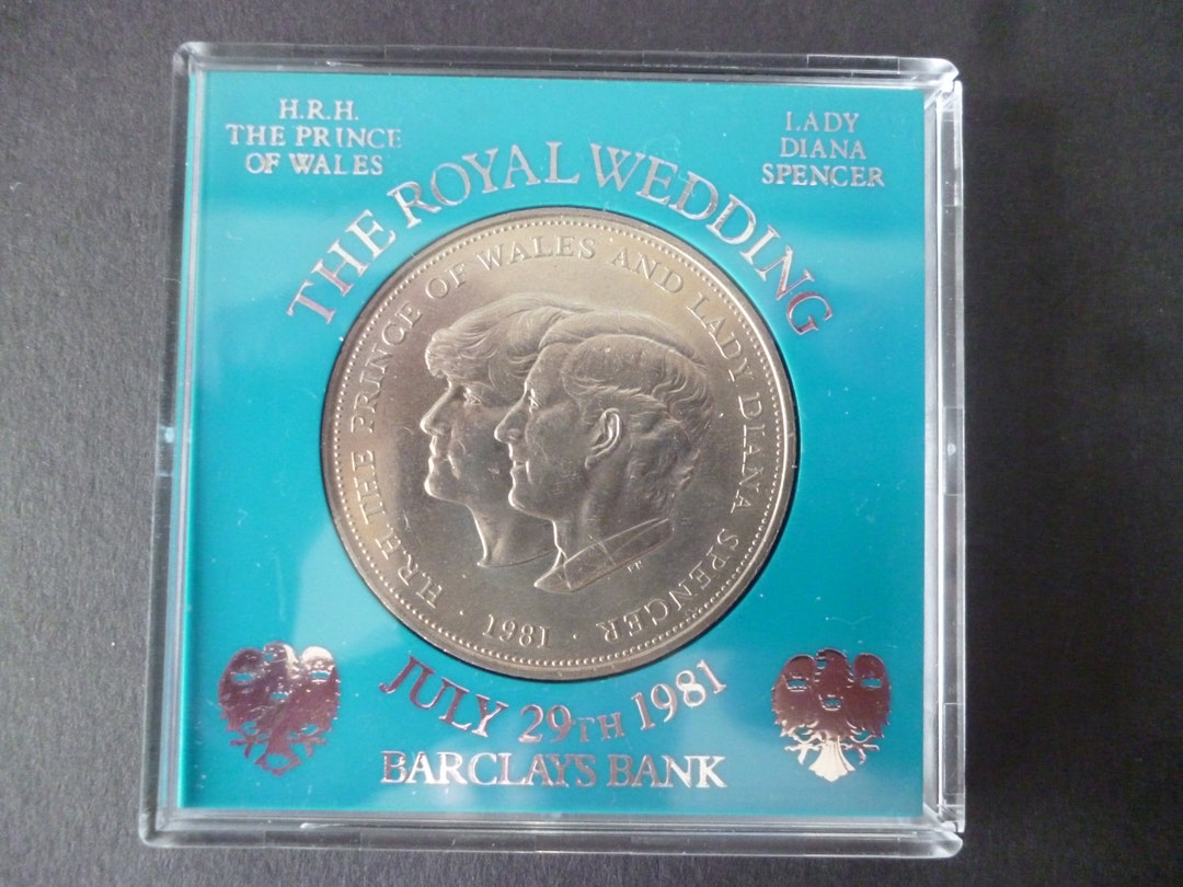 1981 Crown Coin, the Royal Wedding of Lady Diana Spencer and Prince ...
