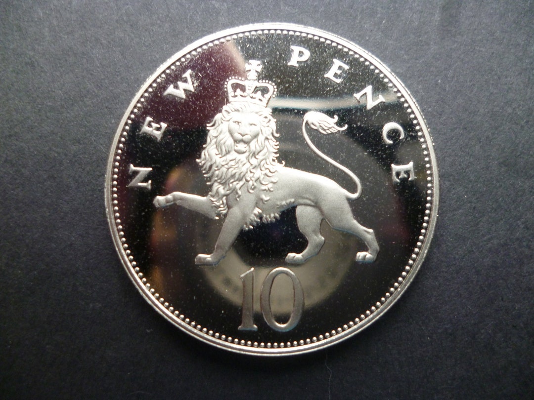 1980 UK Proof 10p Coin: Cupro-nickel Collectible - Etsy