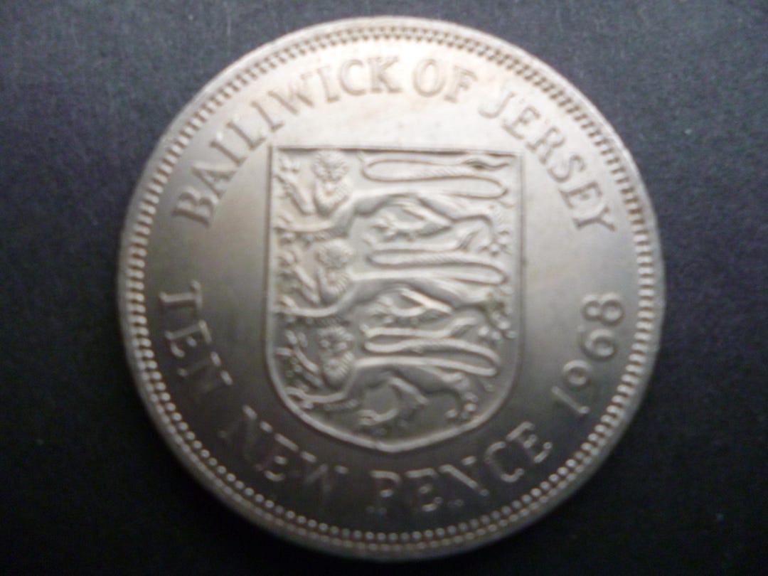1968 Jersey Ten New Pence Coin: Craft Jewelry Supply - Etsy UK