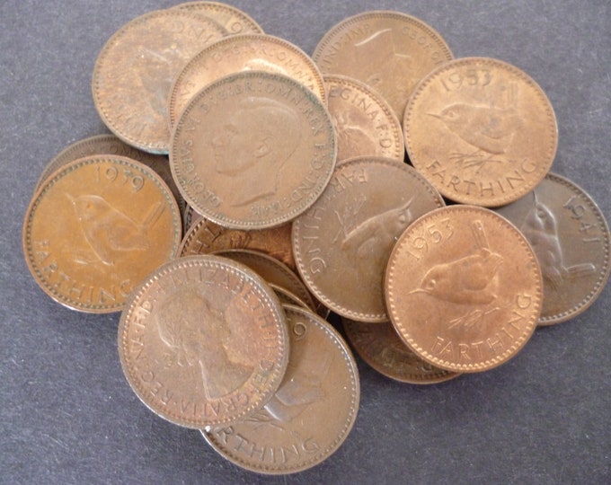 Farthings a Pack of Ten Wren Farthing Coins Ideal for - Etsy UK