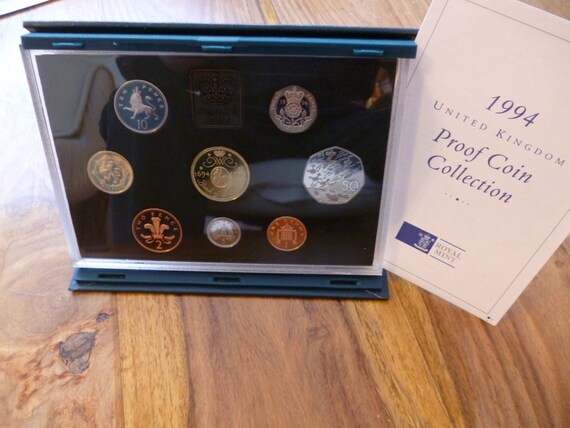 United Kingdom Royal Mint 1994 Proof Eight Coin Year Set | Etsy