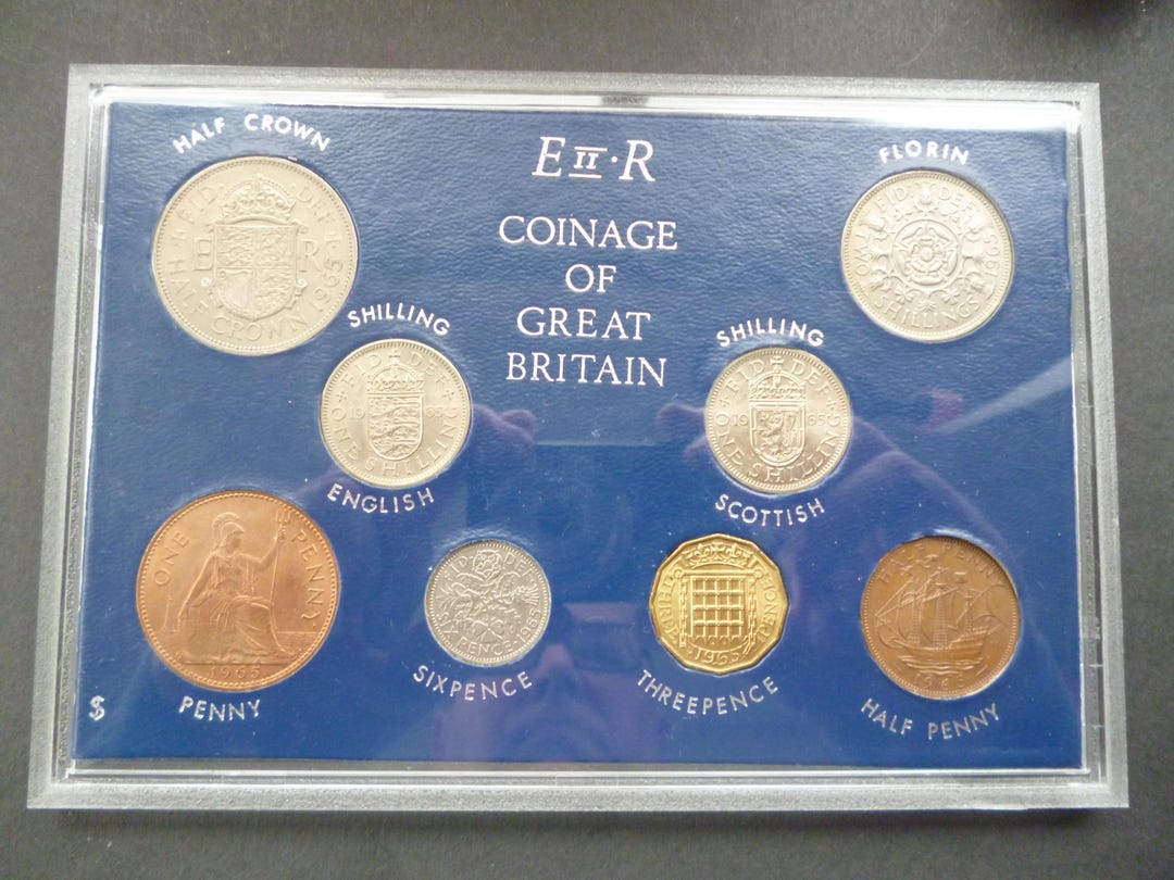 Coinage of Great Britain 1965 Coin Set Consisting of 8 Different ...