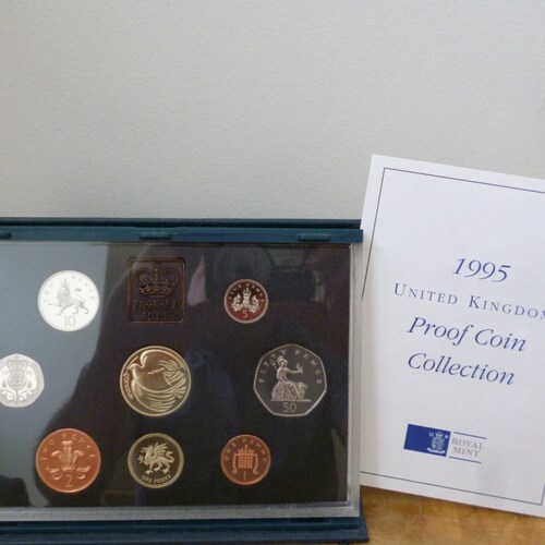 United Kingdom Royal Mint 1995 Proof Eight Coin Year Set - Etsy UK