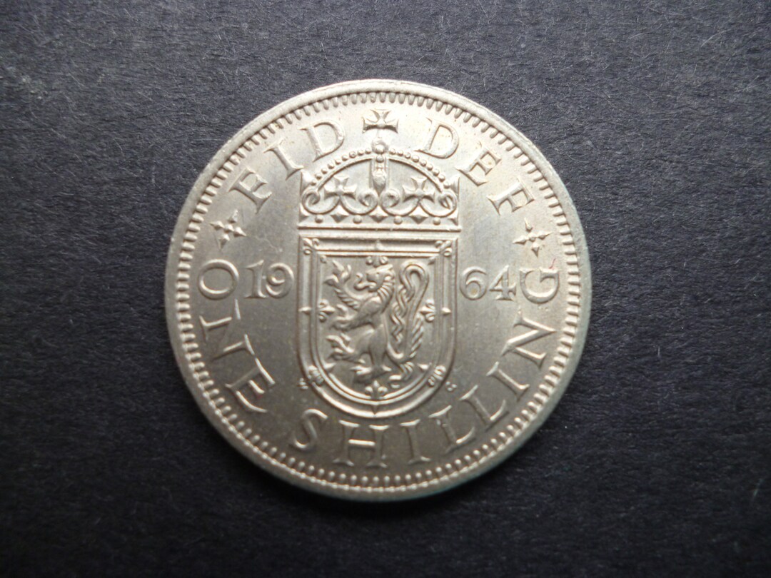 1964 Scottish Shilling Coin: United Kingdom Cupro-nickel Coin - Etsy