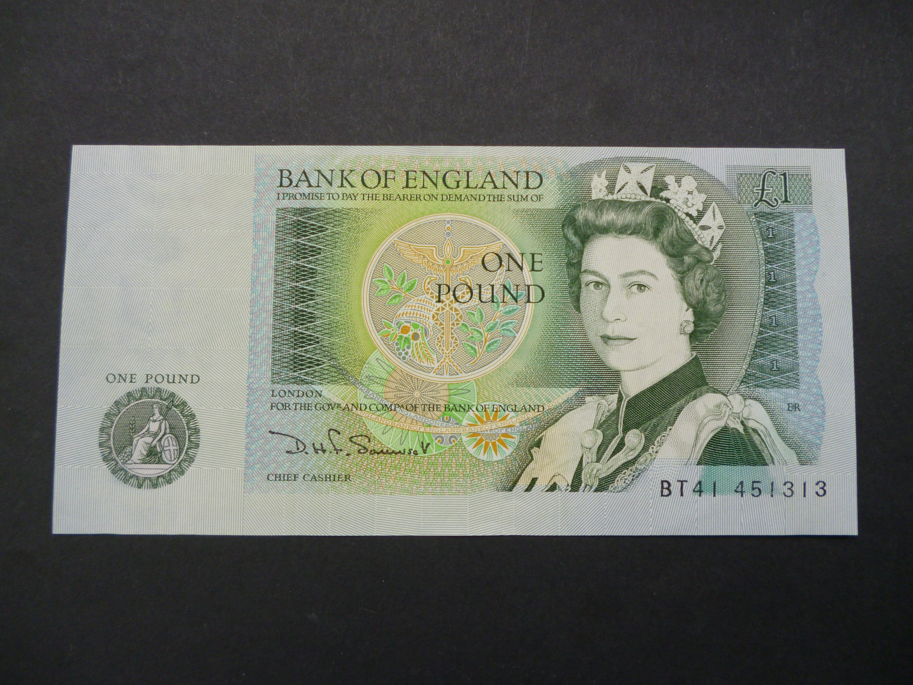 1981 Genuine English One Pound Note in Mint Crisp Uncirculated - Etsy UK