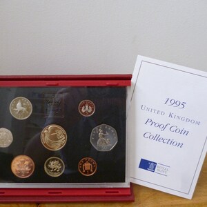 United Kingdom Royal Mint 1995 Proof Eight Coin Year Set Housed in ...