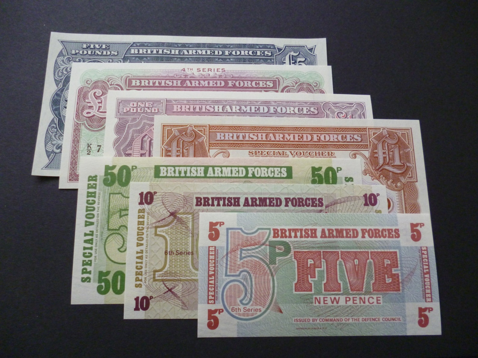 British Armed Forces Military Banknotes From the 1940's - Etsy