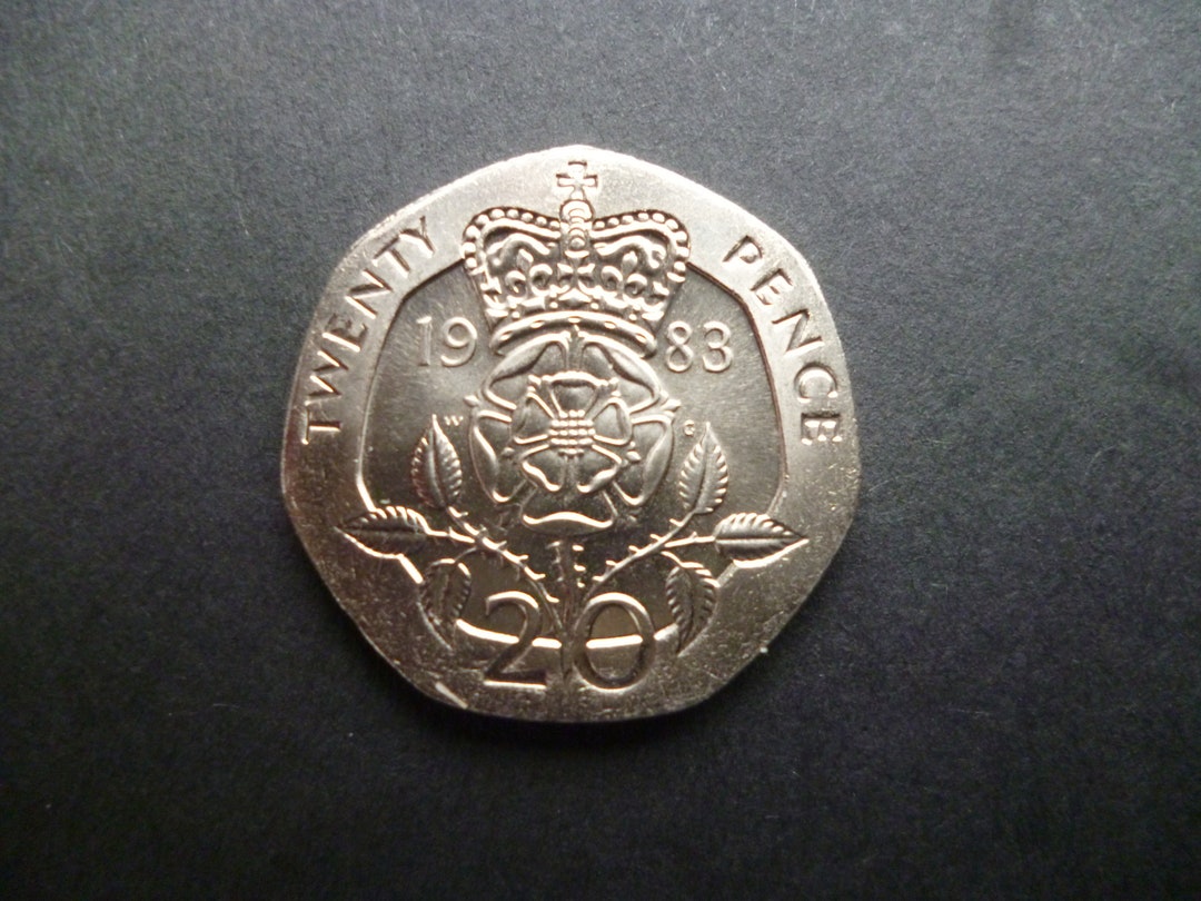 A Vintage English 1983 Twenty Pence Coin (20p) in Uncirculated (un-used ...