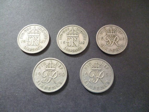 Sixpence Non Sixpence Coin Pre 1971 Decimalisation British Currency Now ...