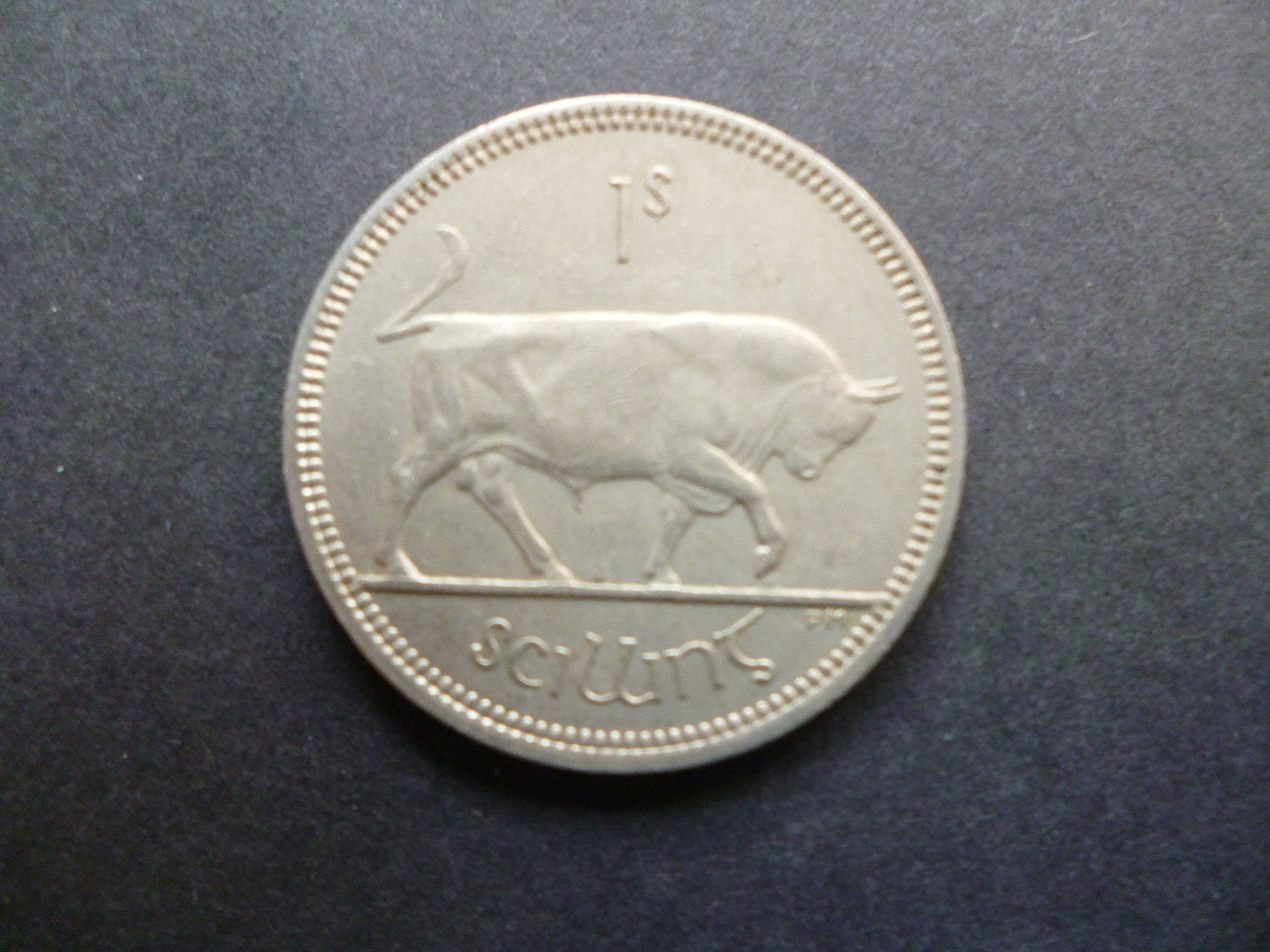 1963 Irish Shilling Coin: Bull & Harp, Craft Jewelry Supplies - Etsy