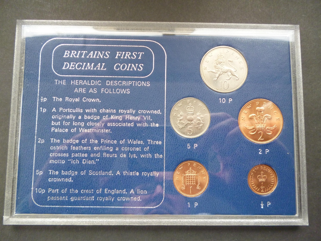 Britains First Decimal Coin Set: 1968-1971 Uncirculated Coins - Etsy