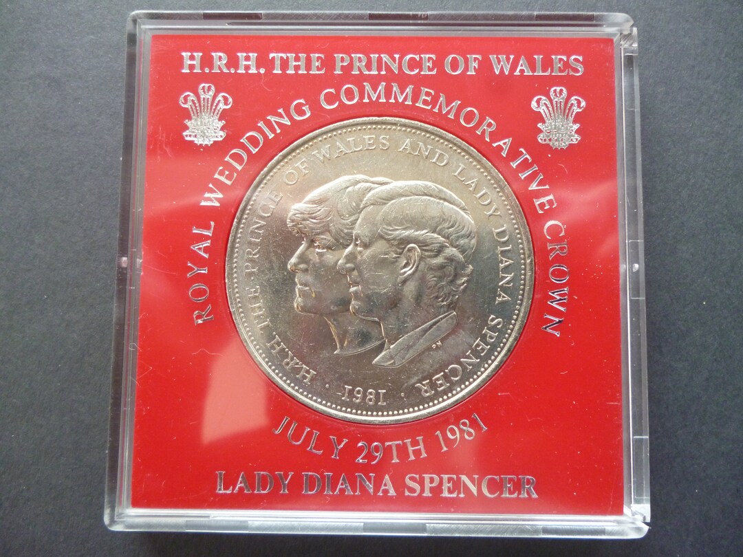 1981 Crown Coin, the Royal Wedding of Lady Diana Spencer and Prince ...