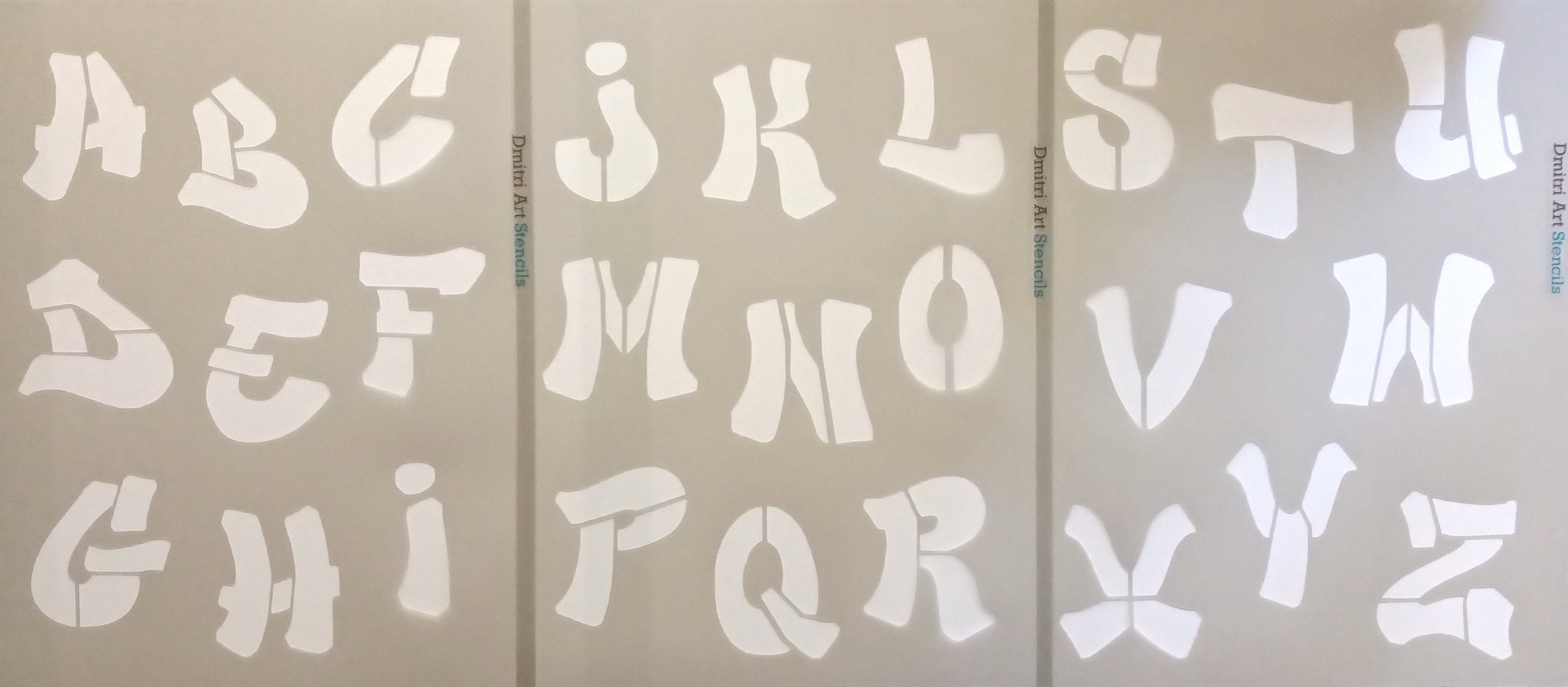 Stencil Alphabet Graffiti Letters Painting Tool. Easy to Use. - Etsy
