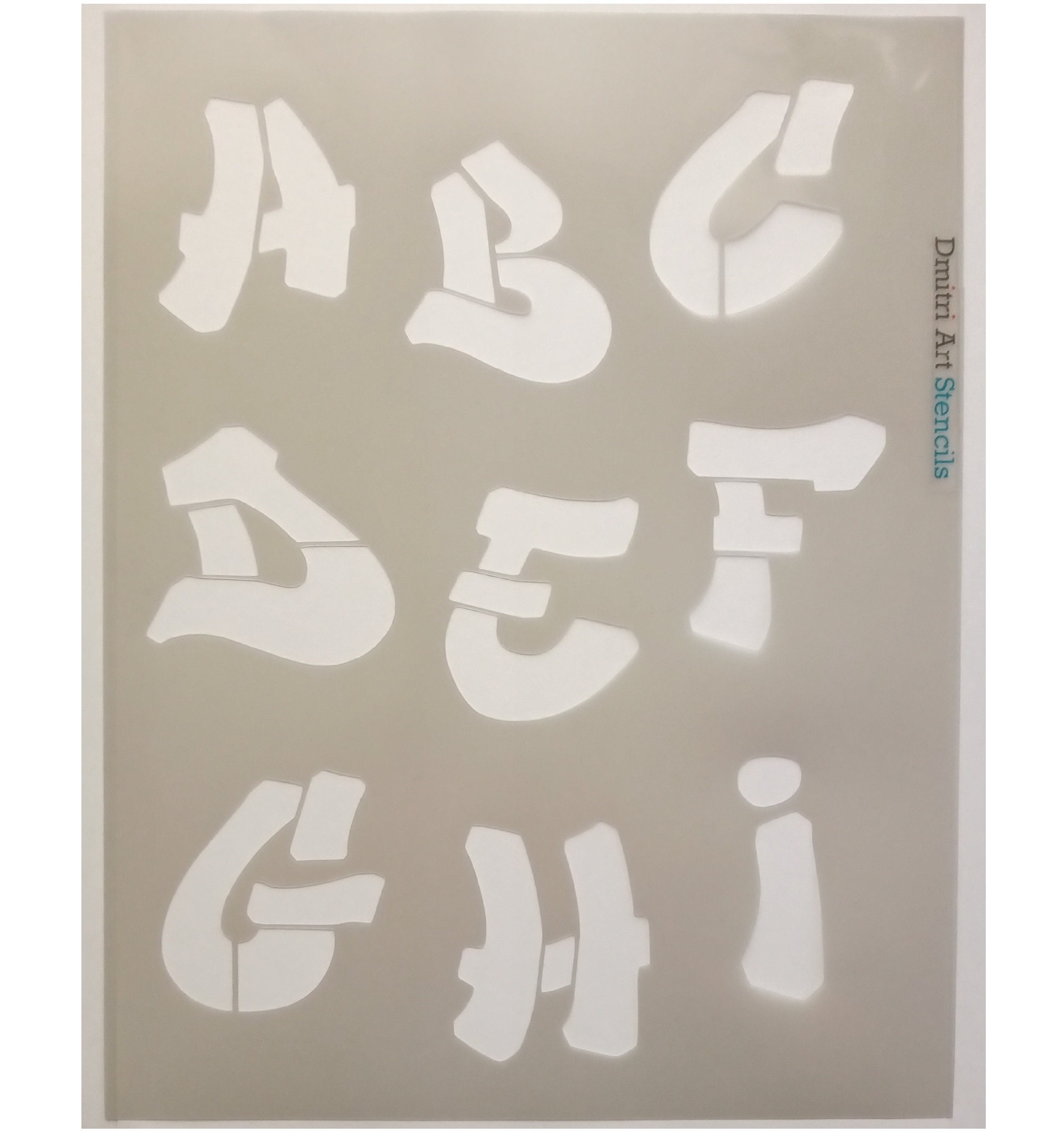 Stencil Alphabet Graffiti Letters Painting Tool. Easy to Use. - Etsy