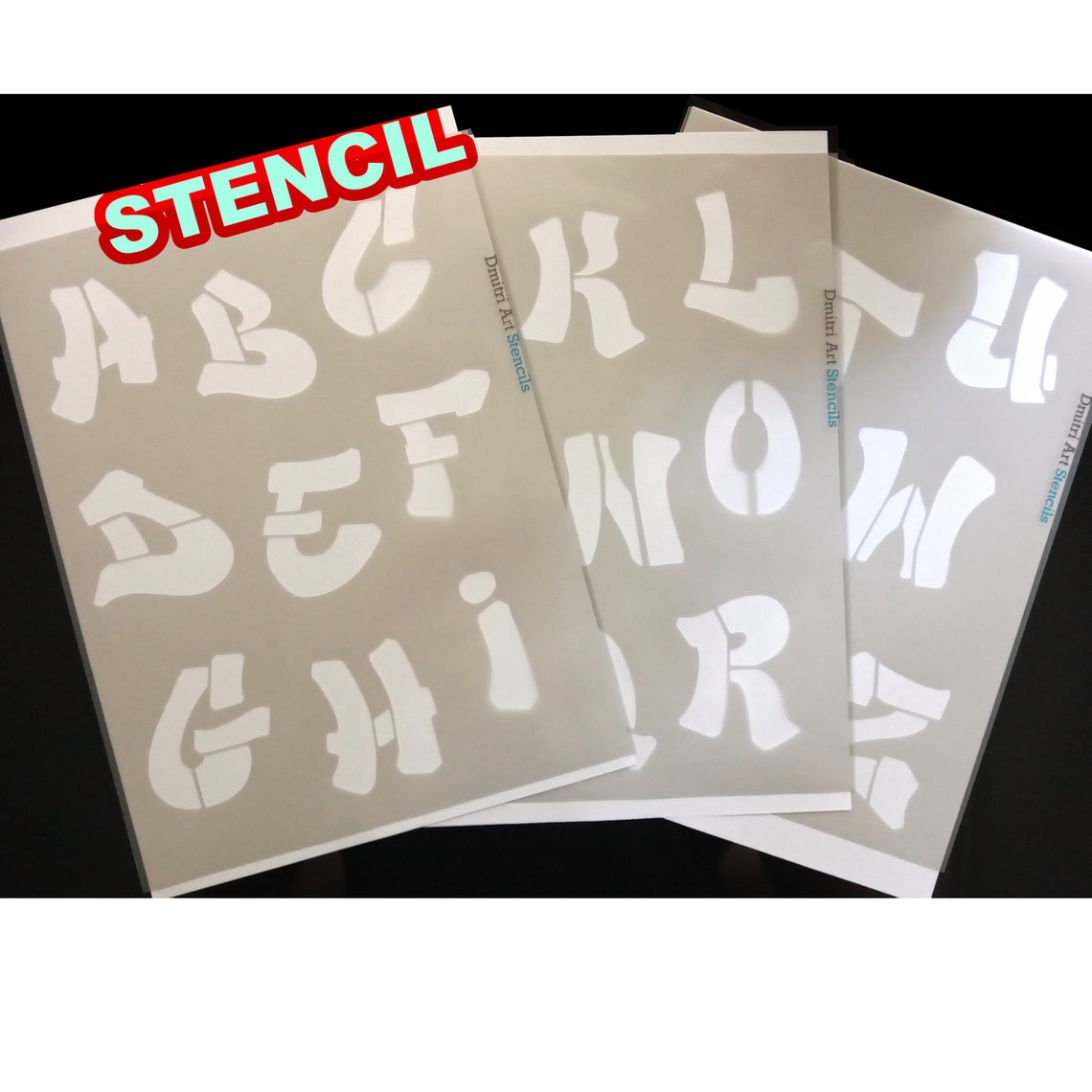 Stencil Alphabet Graffiti Letters Painting Tool for Making - Etsy
