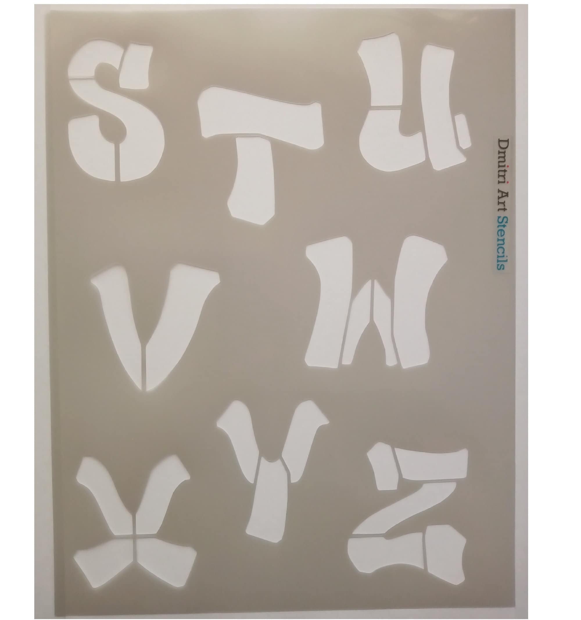 Stencil Alphabet Graffiti Letters Painting Tool. Easy to Use. - Etsy