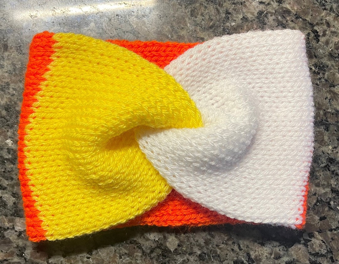 Halloween Headband Halloween Ear Warmer Headband Candy Corn - Etsy