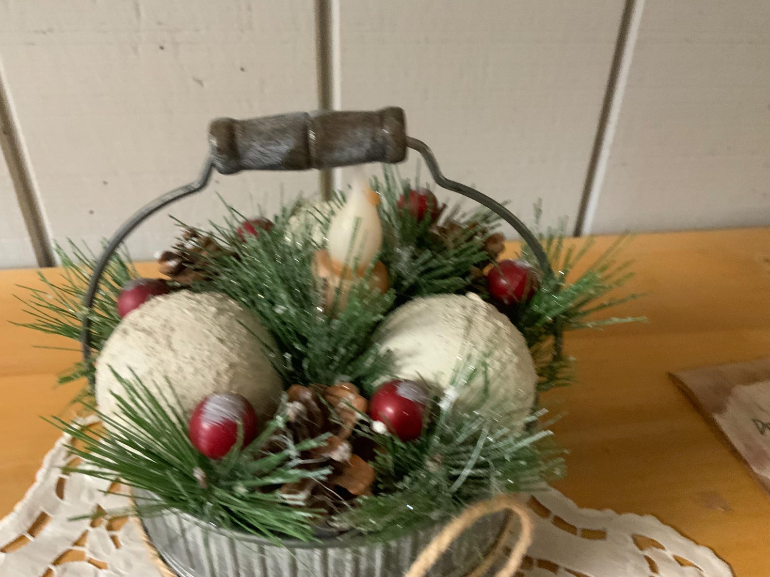 Christmas Snowball Pail (medium Size) - Etsy