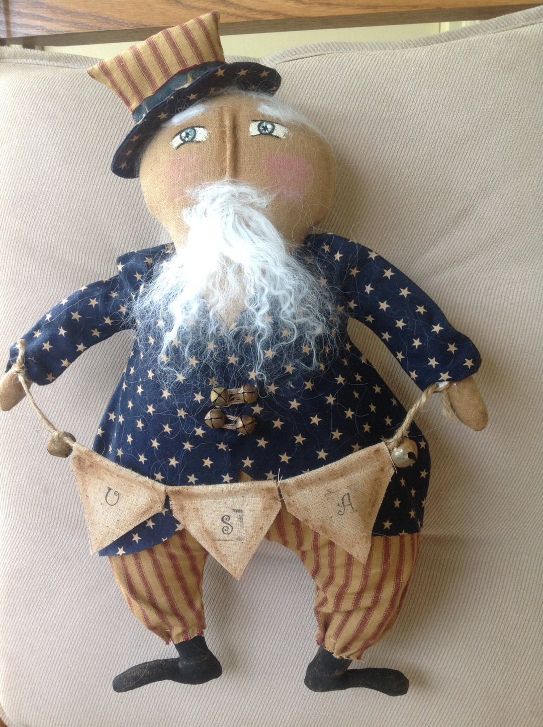 Primitive Uncle Sam Doll - Etsy