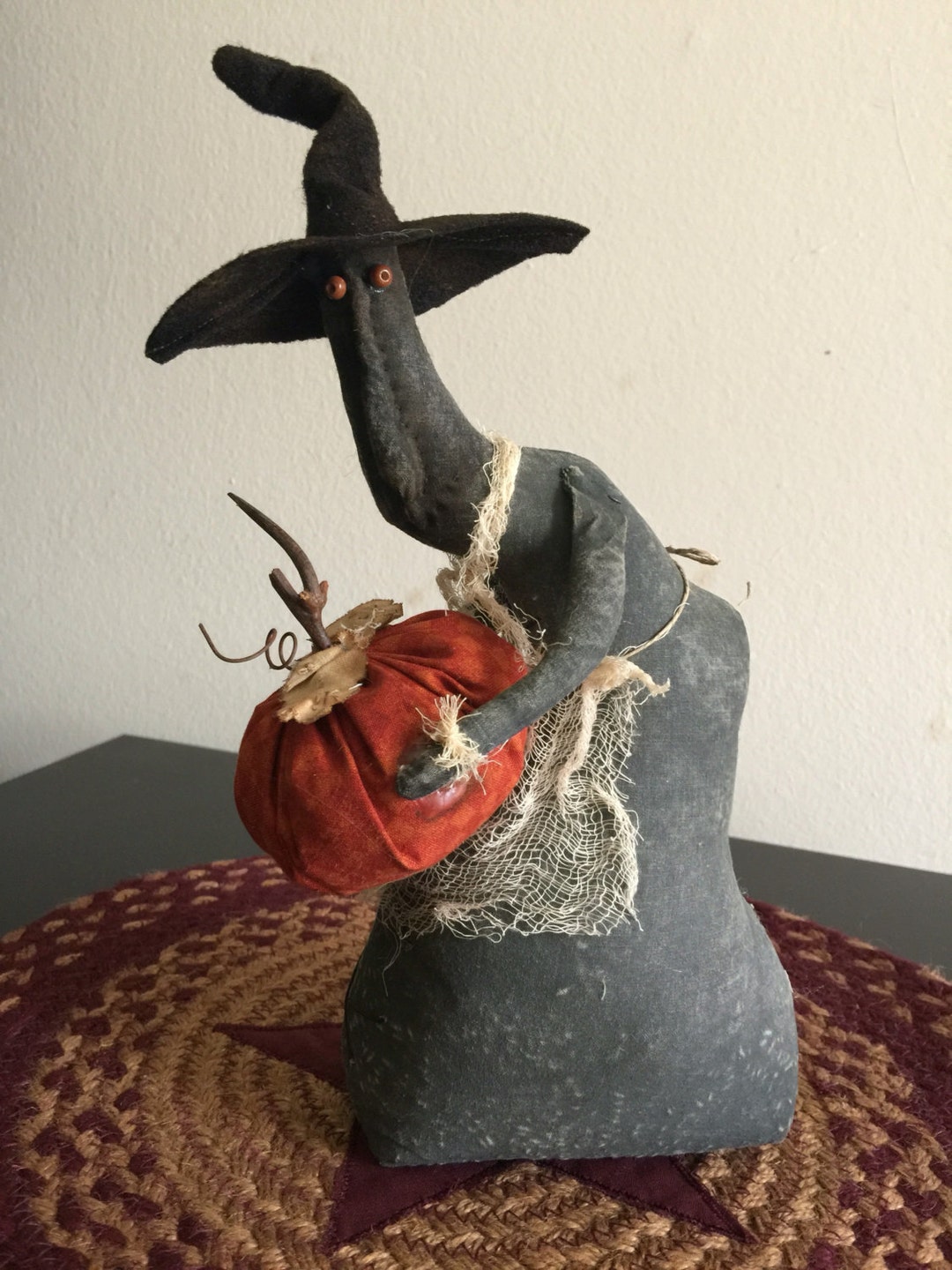 Black Pumpking Picking Witch - Etsy