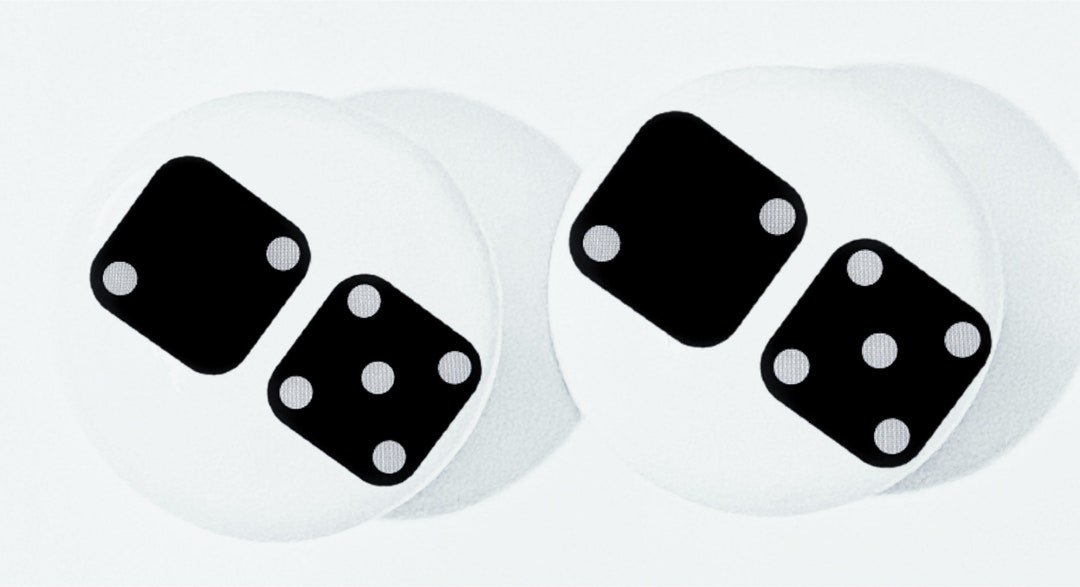 Pair 2 Dice 1.5" Drawer Knobs Pulls White Ceramic Roll - Etsy