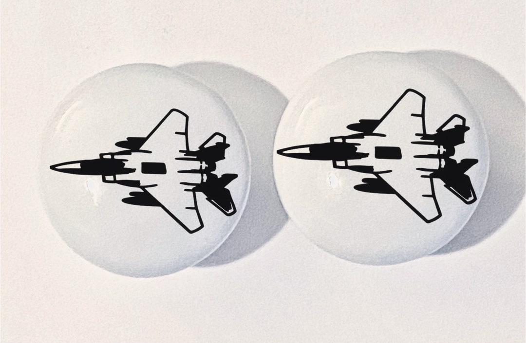 1.5” Pair Fighter Jet Drawer Knobs Pulls White Ceramic Airplane - Etsy