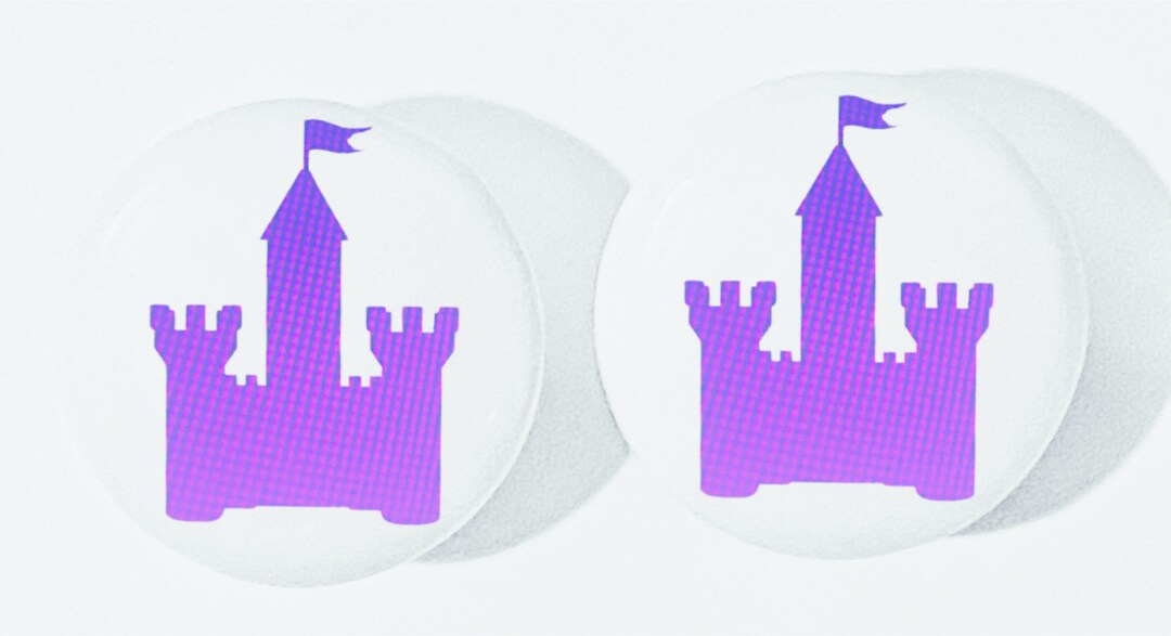 Pair 1.5” Castle Crown Drawer Knobs Pulls White Ceramic - Etsy