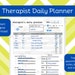 Therapist Daily Appointment Planner, Therapist Calendar, Daily Clinical ...