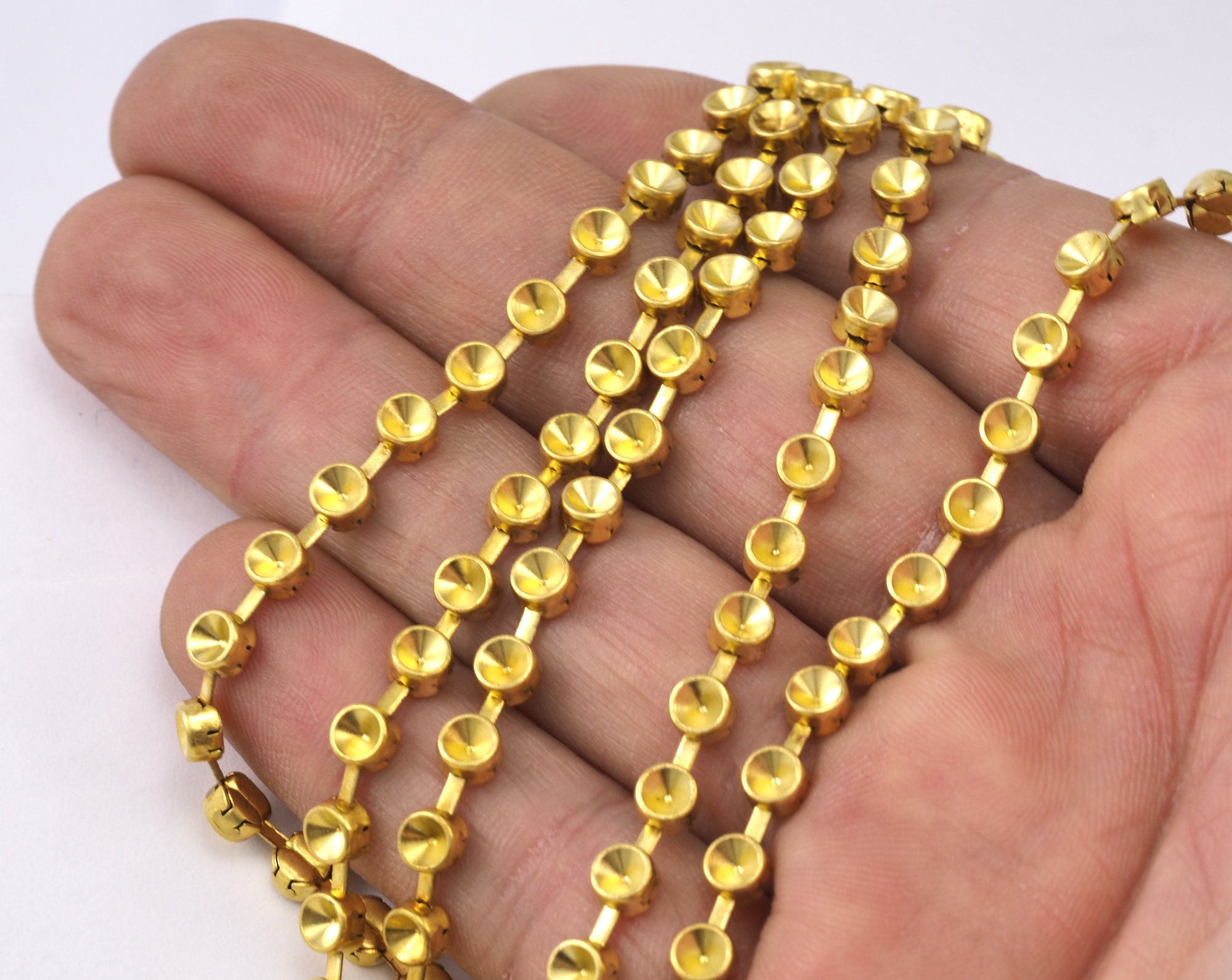 Empty Cup Chain Empty Rhinestone Chain SS10-SS15 2.7 - Etsy