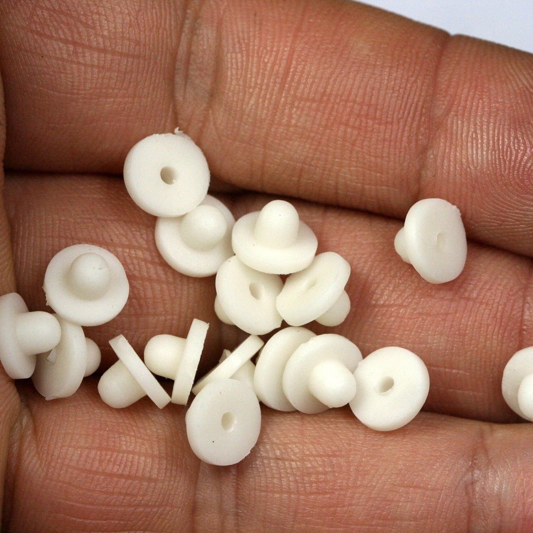 Lslicone Ear Plugging/blocked, 5mmx5mm Rubber Earrings Jewelry ...