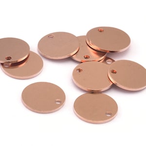 Coin Round Disc 12mm Stamping Blank Tag Shape Raw Copper OZ3037-80 - Etsy