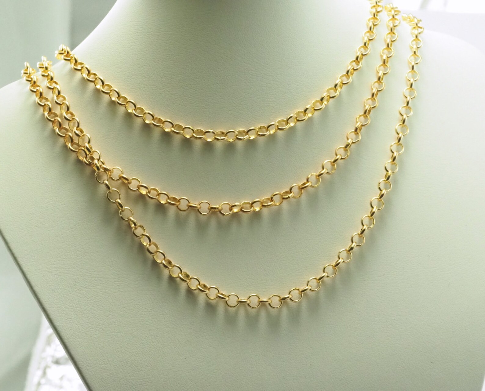 Soldered Brass Rolo Chain Belcher Round Raw 5mm Z007 - Etsy