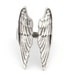 Wings Adjustable Ring Antique Silver Plated Brass (17mm 7US Inner Size ...
