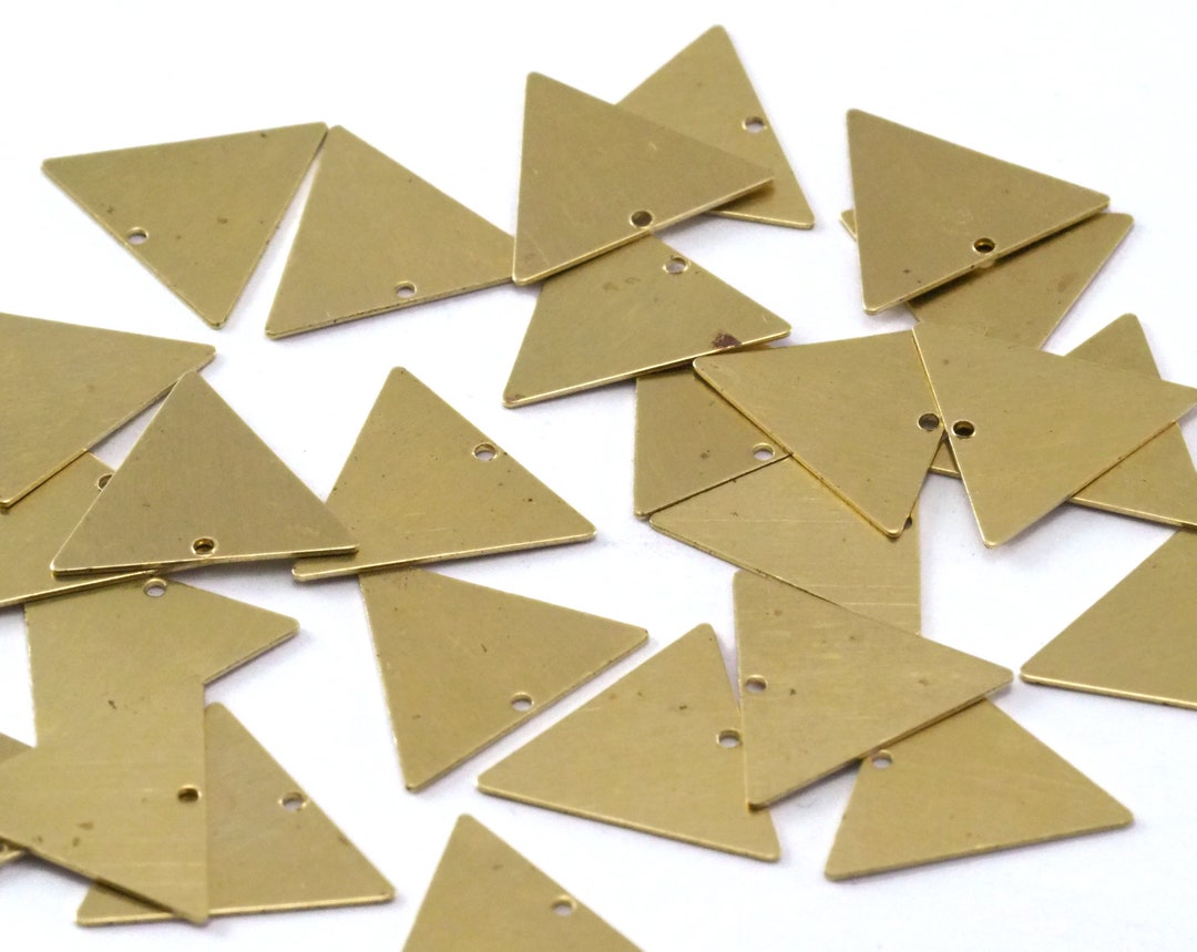 Triangle Tag With Hole 13mm Thickness 0.4mm 2333-35 - Etsy
