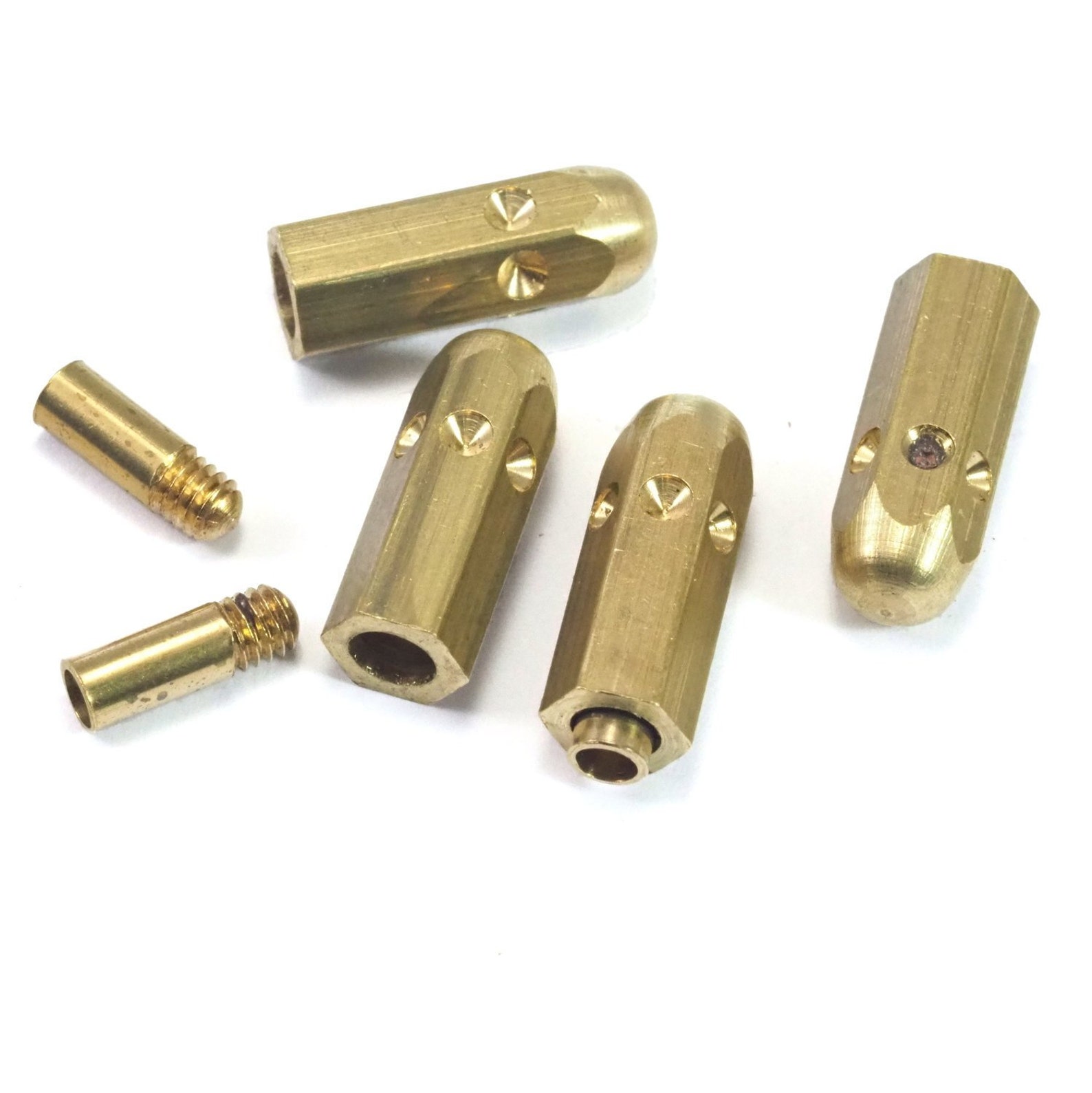 Shoe Aglet With Shoelaces Tip 20x7mm Raw Brass Hexagonal 6 Gem - Etsy