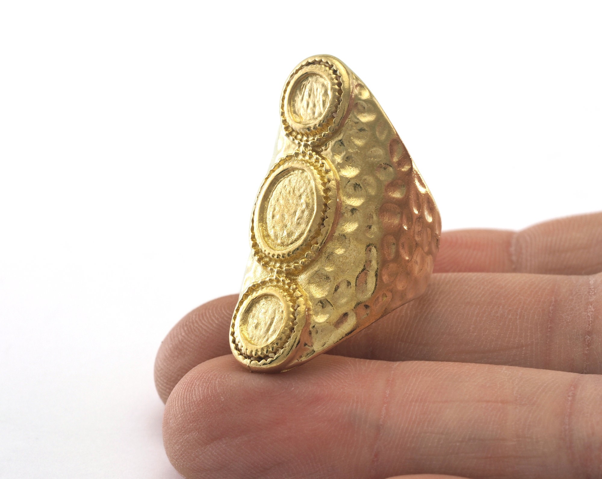 Ring Adjustable Ring Bezel Raw Brass 16.5mm 6US inner size | Etsy