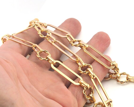 Link Fantasy Chain Gold Plated Alloy 9.5x32mm Ring : 12mm - Etsy