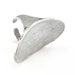 Adjustable Oval Ring Antique Silver Plated Brass (18mm 8US Inner Size ...