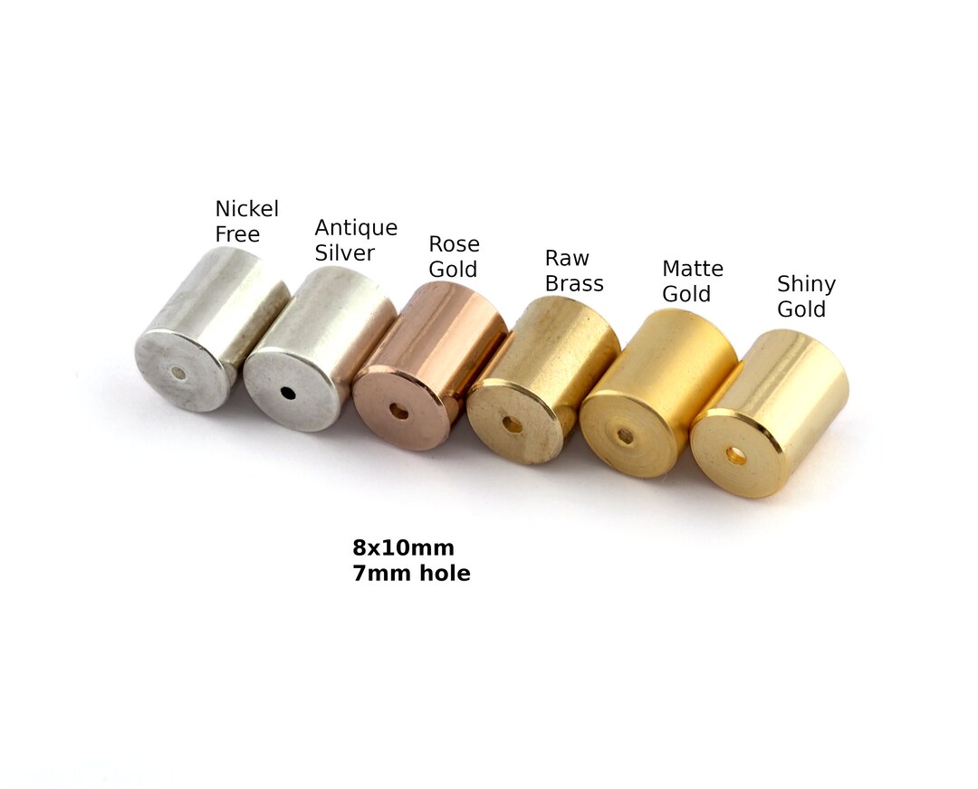 Brass Cord End Cap, 8x10mm, 7mm Hole -ENC7 1733 - Etsy